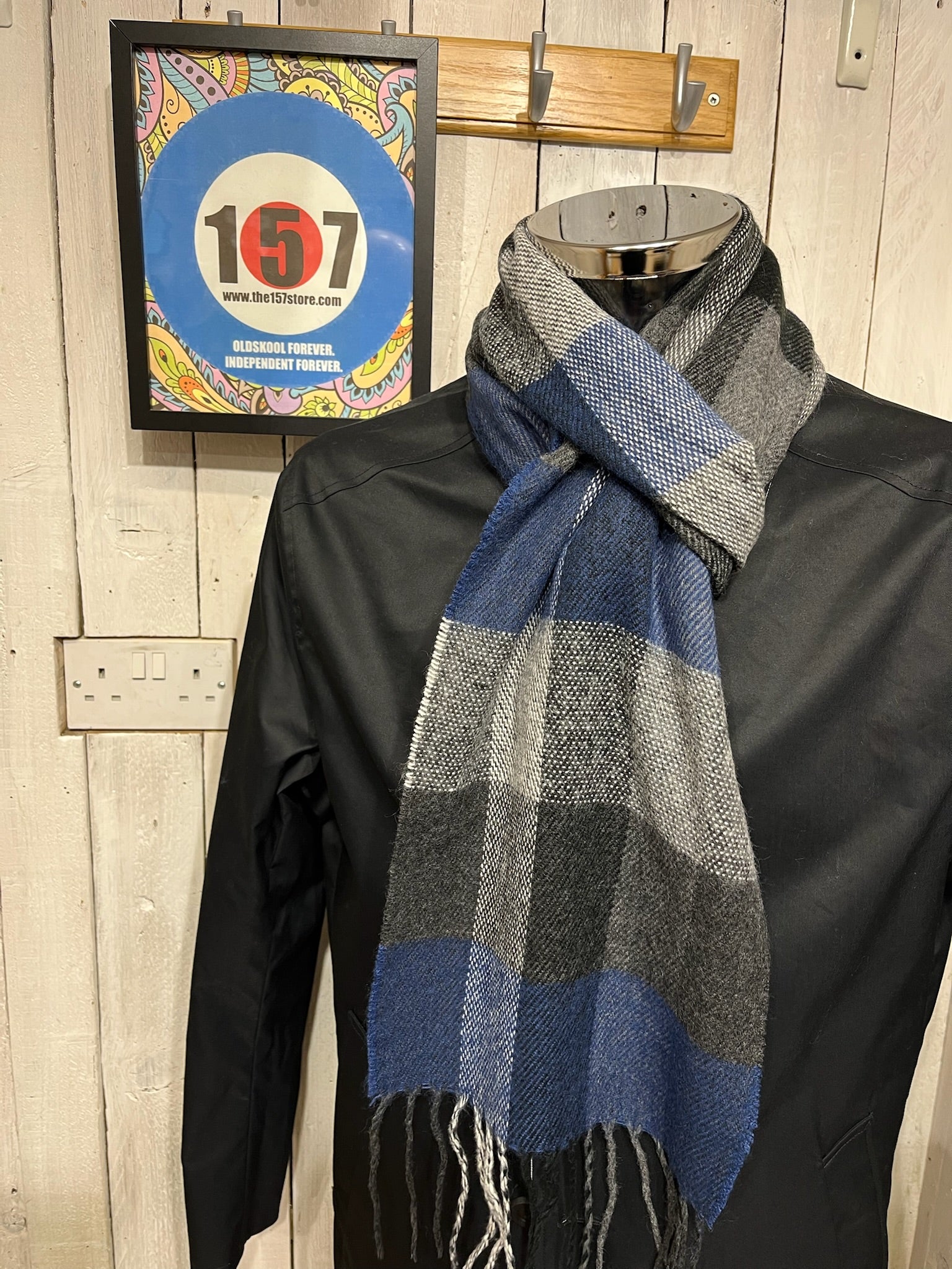 Eastside Norway Scarf - Navy / Charcoal – The157store Menswear