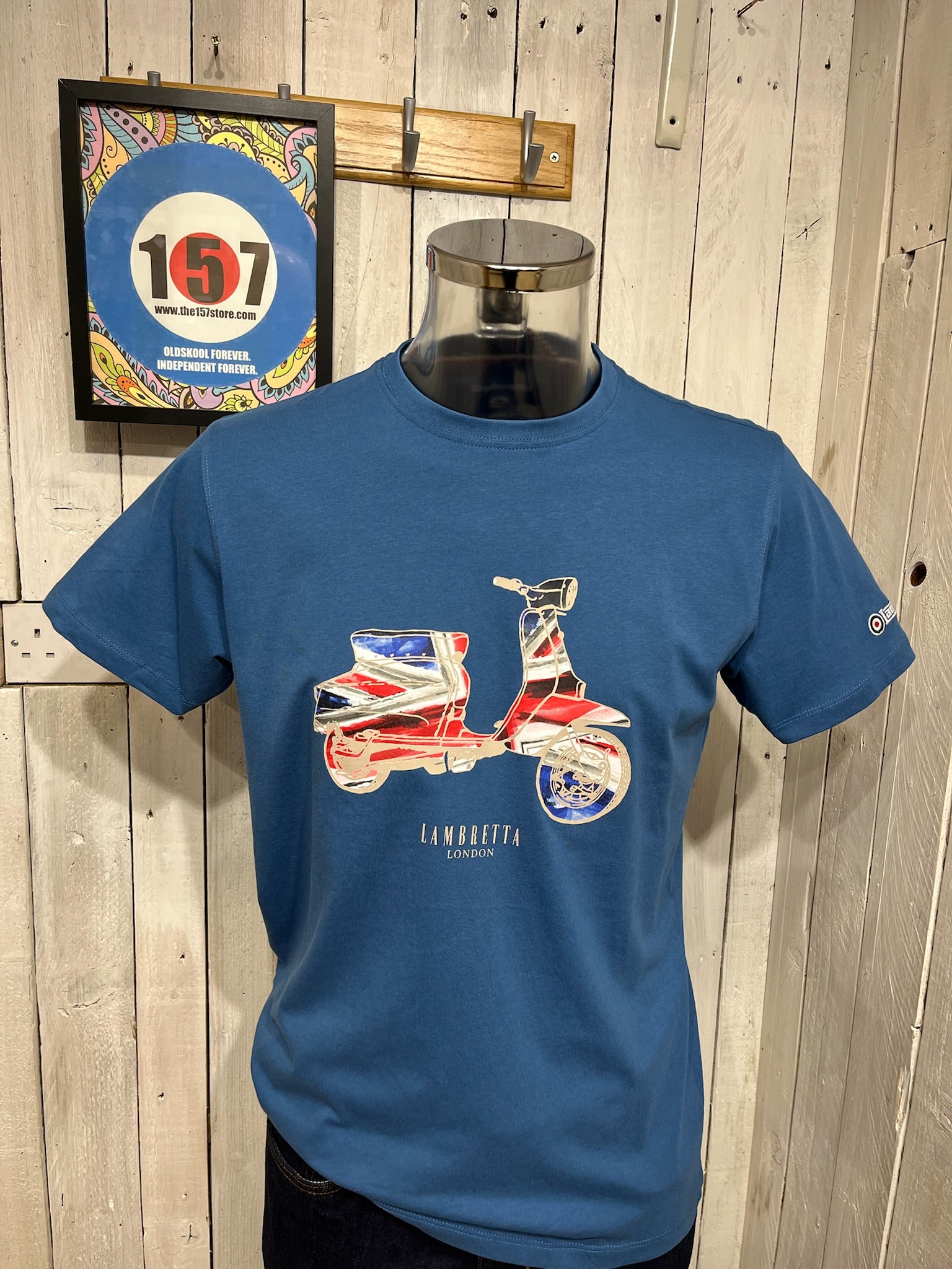 Lambretta Scooter Flag Tee - Dark Blue – The157store Menswear