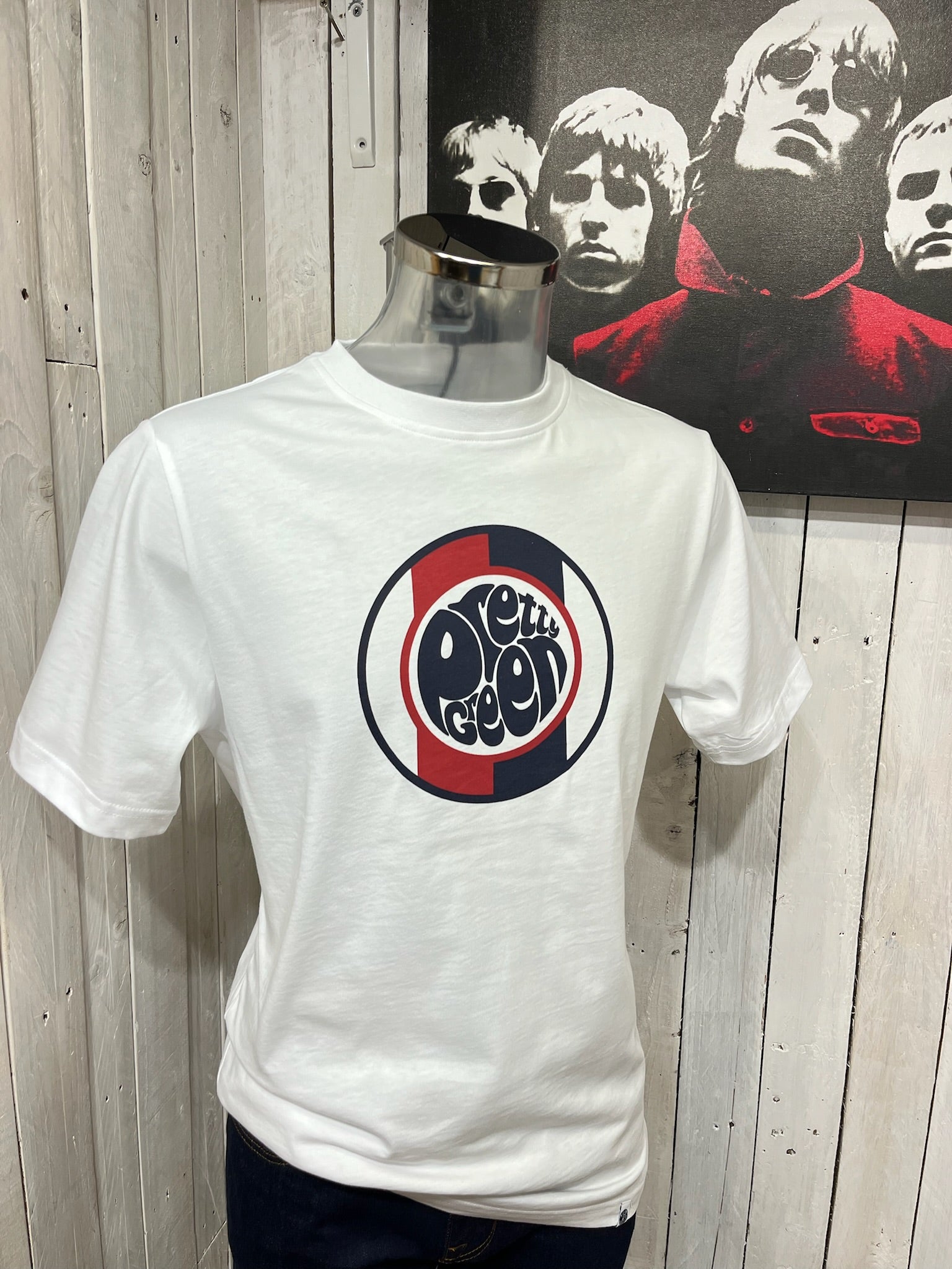 Pretty Green Tilby Logo Tee - White – The157store Menswear