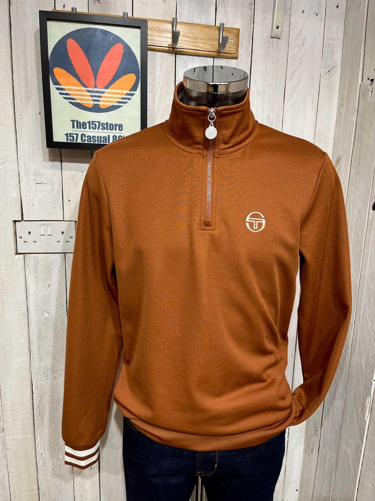Sergio Tacchini New Iceberg 1/4 Zip Track - Mocha – The157store Menswear