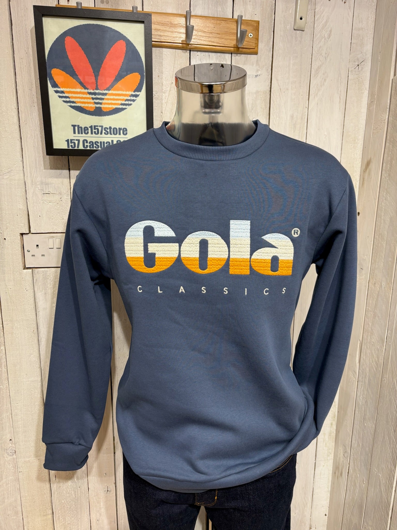 Gola Classics Embroidery Sweat Jumper - Navy – The157store Menswear