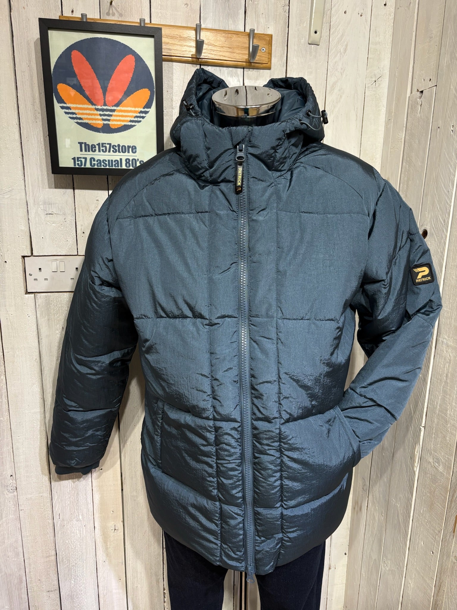 Patrick Noah Track Padded Jacket - Dark Blue – The157store Menswear