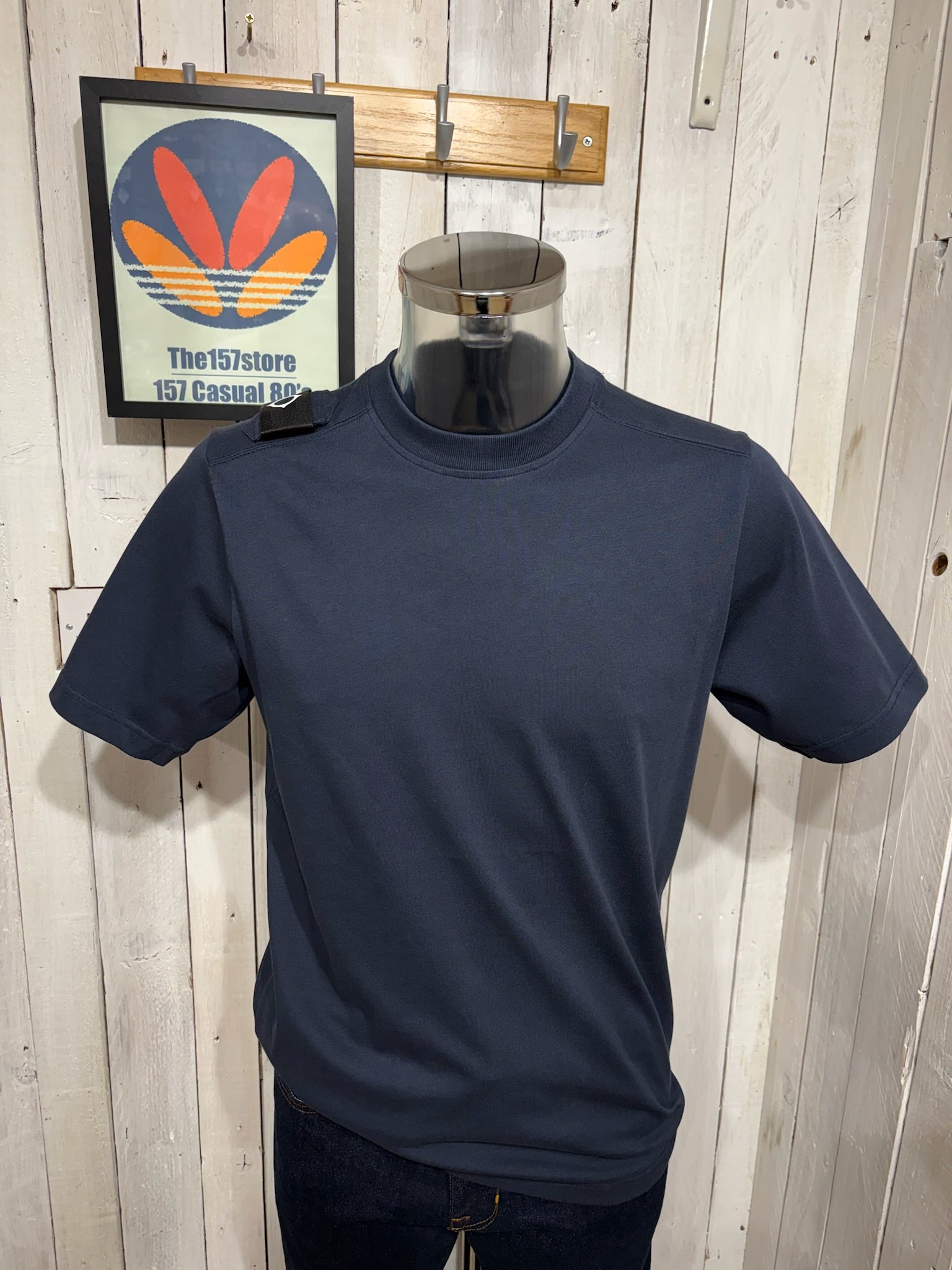 MA. STRUM Badge Shoulder Tee - Ink Navy – The157store Menswear