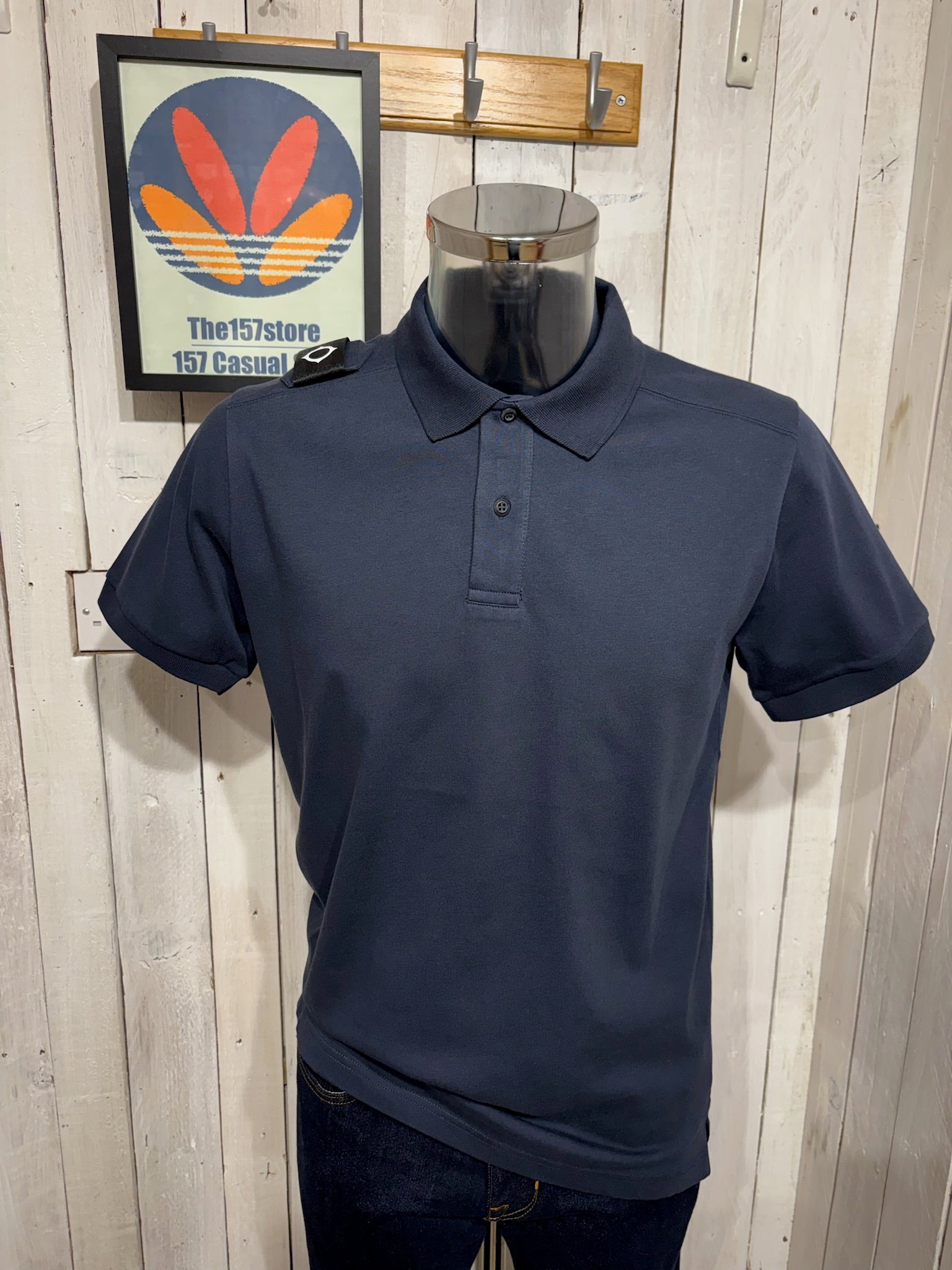 MA. STRUM Jersey Polo - Ink Navy (Shoulder Badge) – The157store Menswear