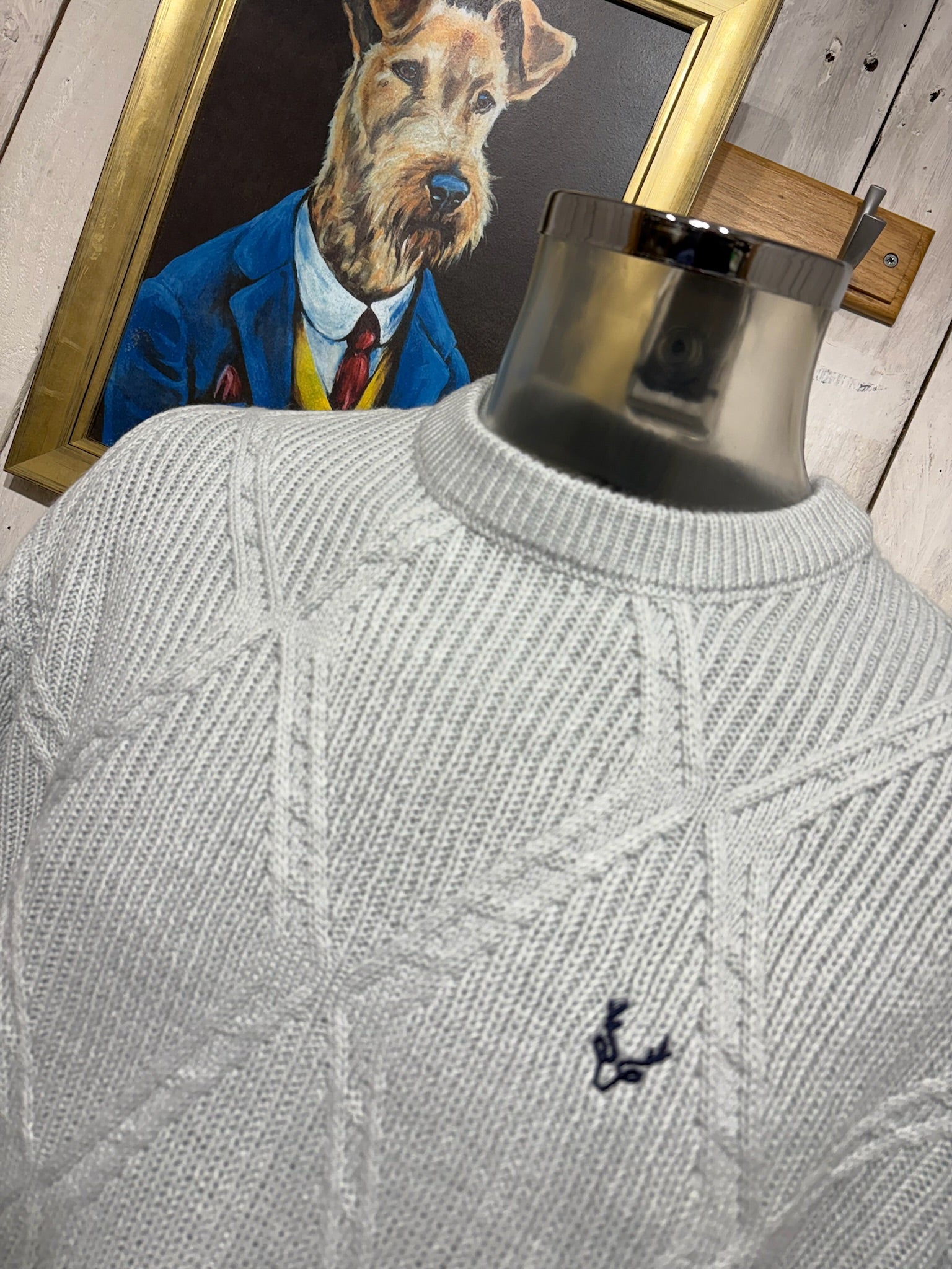 Willis Stag Cable Jumper Soft Grey – The157store Menswear