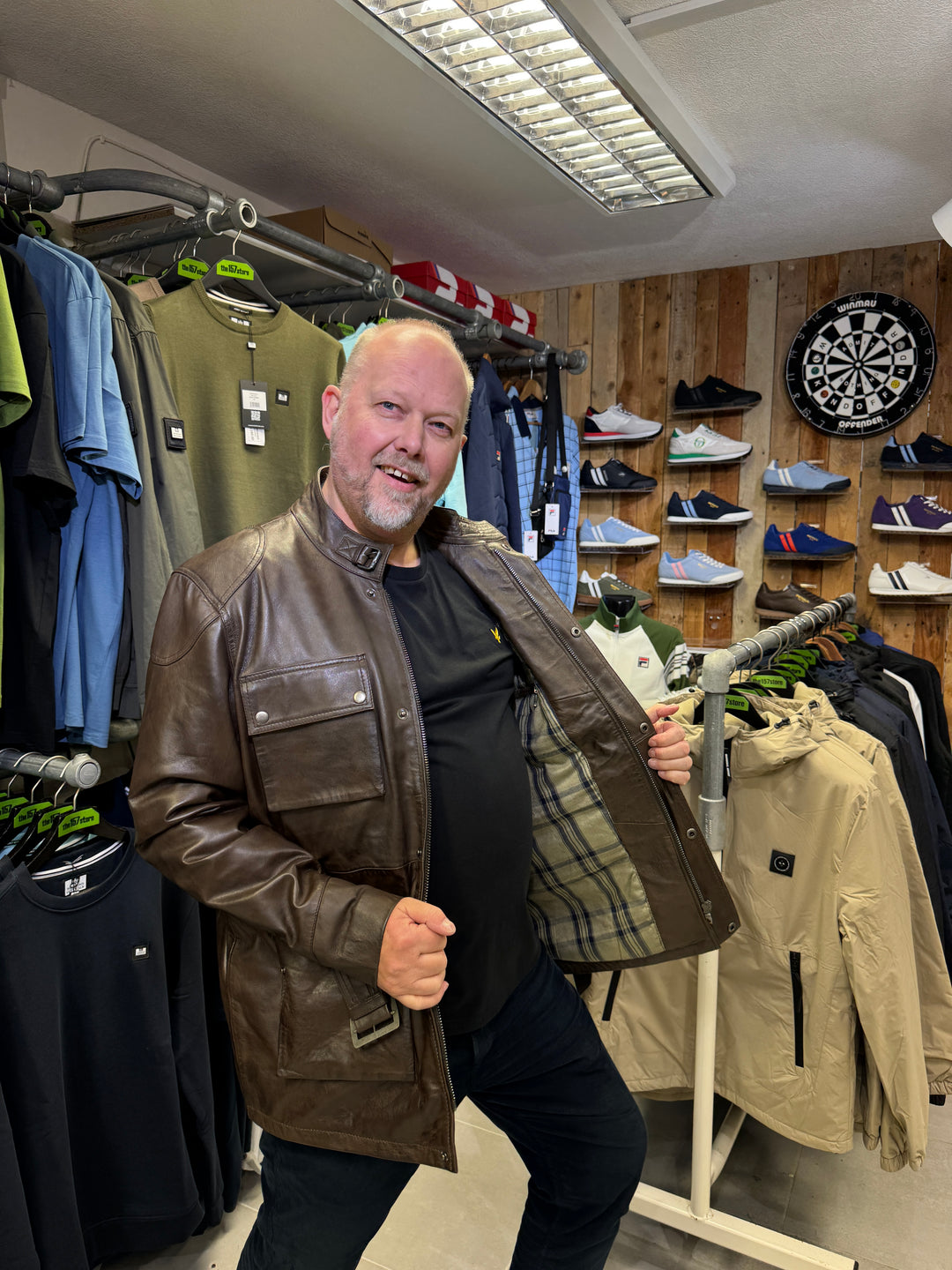 Real Hoxton Hunter Leather Jacket - Brown – The157store Menswear