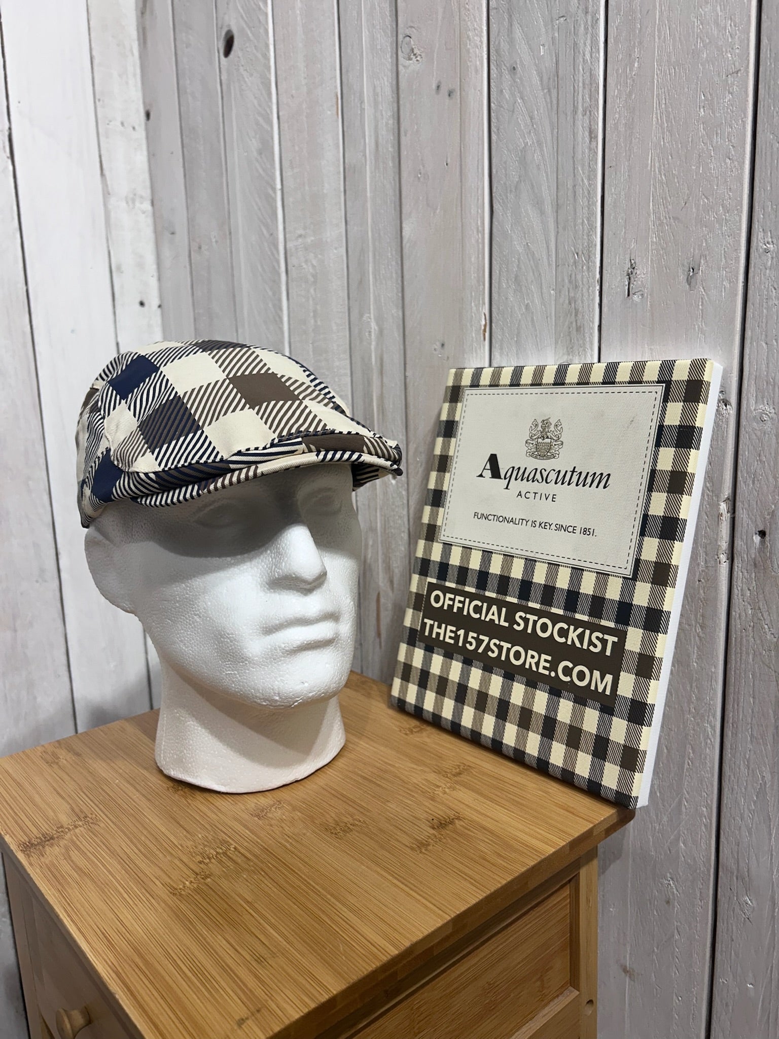 Aquascutum Macro Iconic Flat Cap - Marco Club Check - Taglia Unica - S ...